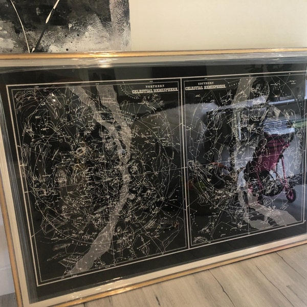 1898 Star Charts Reprint, Victorian Astronomy and Astrology Map Reprint ...