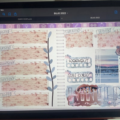 Pink Magic Digital Journal Sticker Set Goodnotes Stickers - Etsy