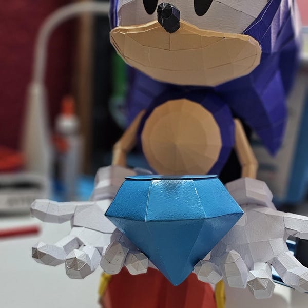 Sonic Edición Especial , Svg Dxf Studio Pdf, Fanart, Paper Sculpture ...