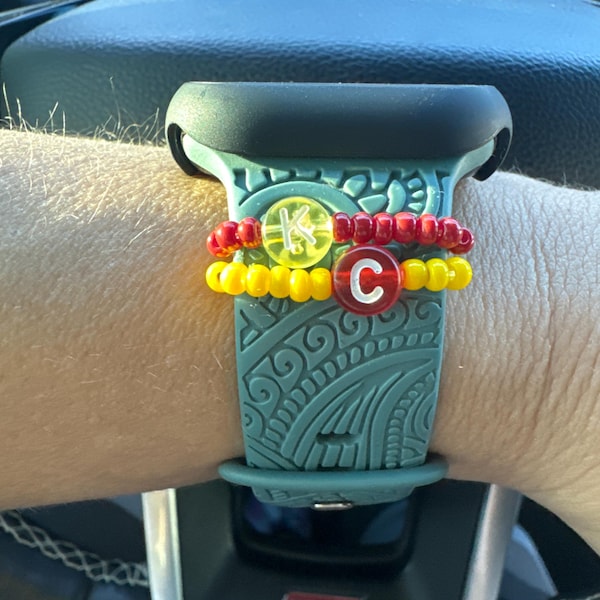 KC Watch Charm Set, Kansas City Super Bowl Watchband Gameday ...