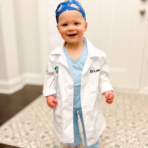 Personalized Kids Dinosaur Lab Coat With Brontosaurus | Etsy