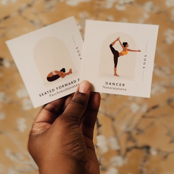 Yoga Pose Flashcards BUNDLE | 120 Cards - Sets 1 and 2 | English ...