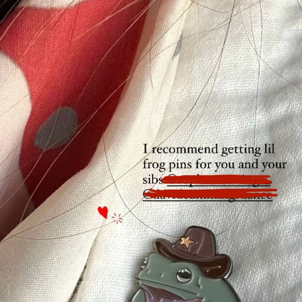 Sheriff Frog Enamel Lapel Pin | Cowboy Frog - Etsy