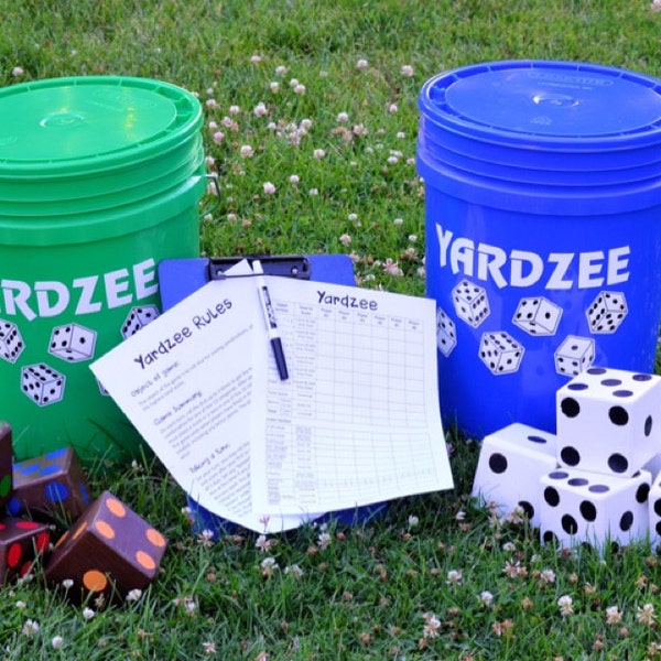 Sale! PRINTABLE. Yardzee Score Card WITH RULES Combo. Yardzee Board ...