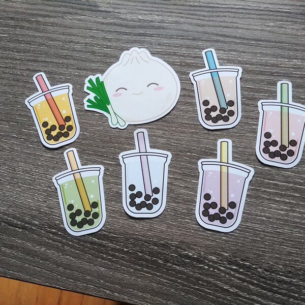 Bubble Tea Stickers: Die-cut Boba Stickers - Etsy