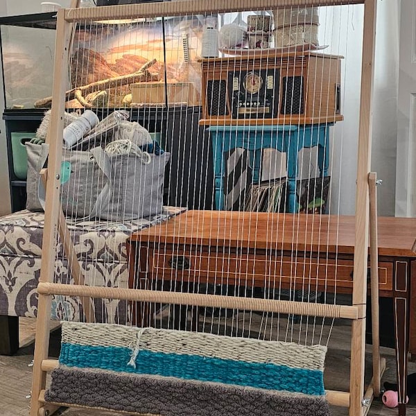 Small Standing Weaving Loom Kit 11 Inch * 15 Inch / Weaving Kit for ...