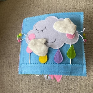 Personalized Montessori Baby Toy and Sensory Felt Book, Educational ...