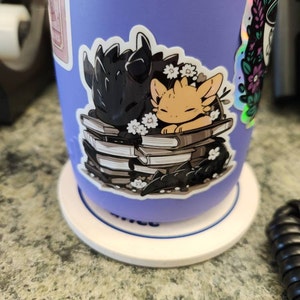 Cute Abraxos Wyvern Throne of Glass Sticker Smell the Flowers - Etsy