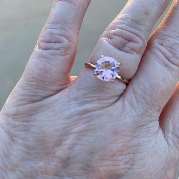 Vintage Retired Pandora Brand Amethyst Flower Beaded Shank Statement ...
