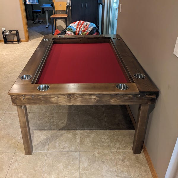 Custom Gaming Table, Role Playing Game Table With Folding Legs, Vaulted ...