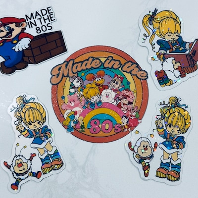 80s Retro Vintage Console Sticker Set, Weatherproof Decals, Gaming ...