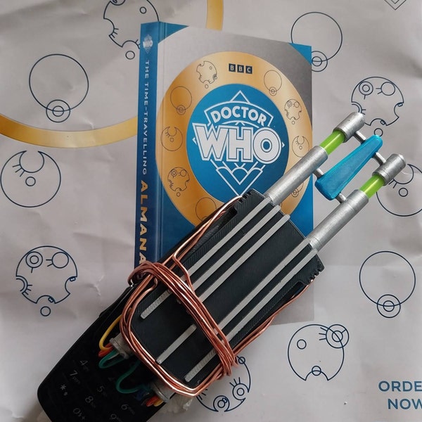 Amy Pond's Sonic Probe Kit (with Faux Phone) Doctor Who - Etsy