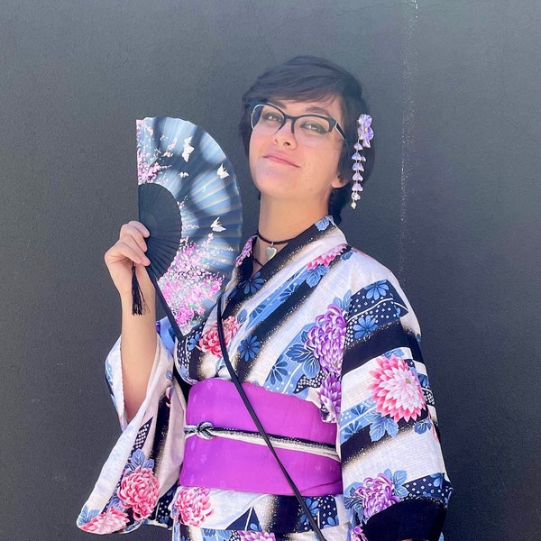 Kanzashi Cherry Blossom Sakura Flower Hair Clip Barrette With Tassels ...