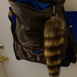 Real Raccoon Tail Taxidermy Keychain - Etsy