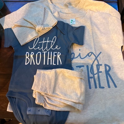 Big Brother/little Sister Matching Sibling Set. Baby Shower Gift. Take ...