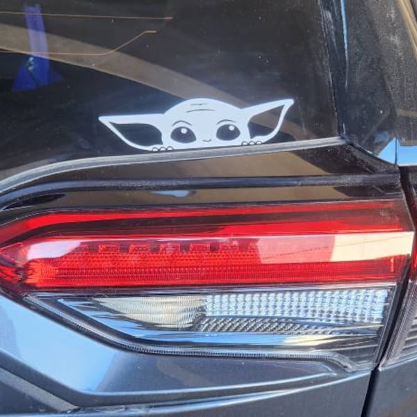 Grogu Vinyl Decal - Etsy