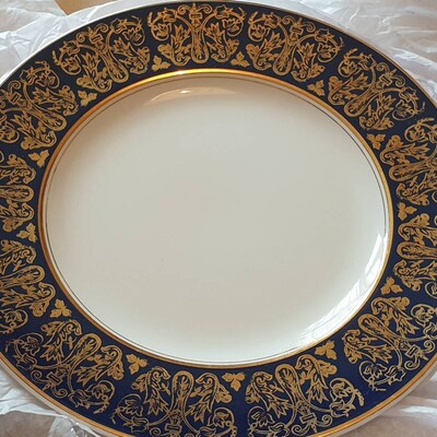 Antique Staffordshire Sampson & Hancock Blue Black Transferware ...