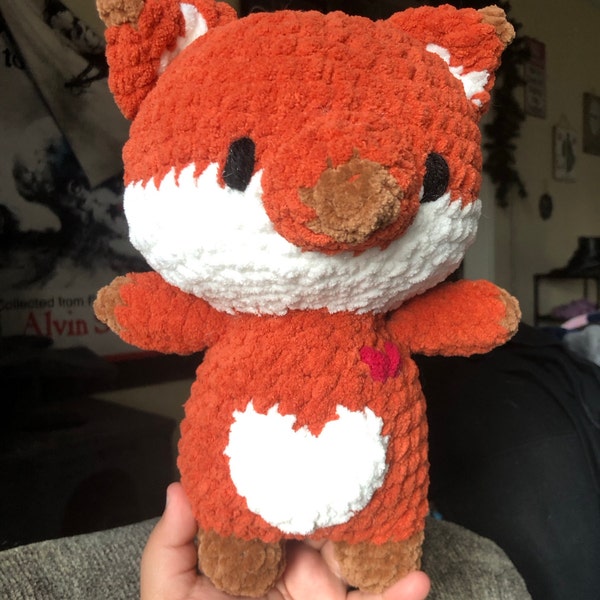 Crochet Pattern - Fatbelly Tangerine the FOX, Chubby Fox, Foxy ...