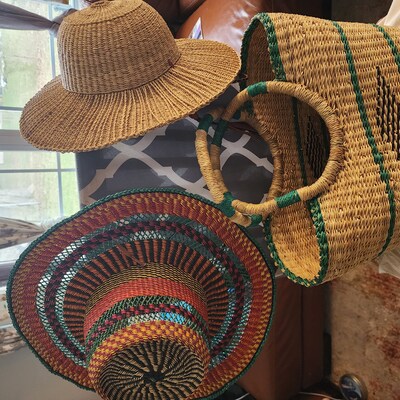 African Fulani Hat Woven Sun Hat Natural Woven Hat African - Etsy