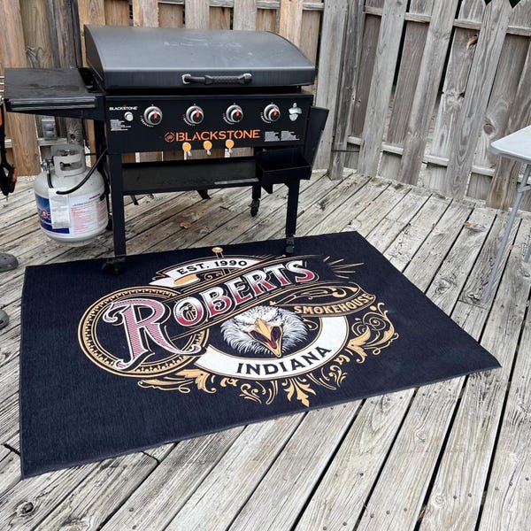 Personalized BBQ Grill Mat, Non-slip Custom Dad Gift on Father's Day ...