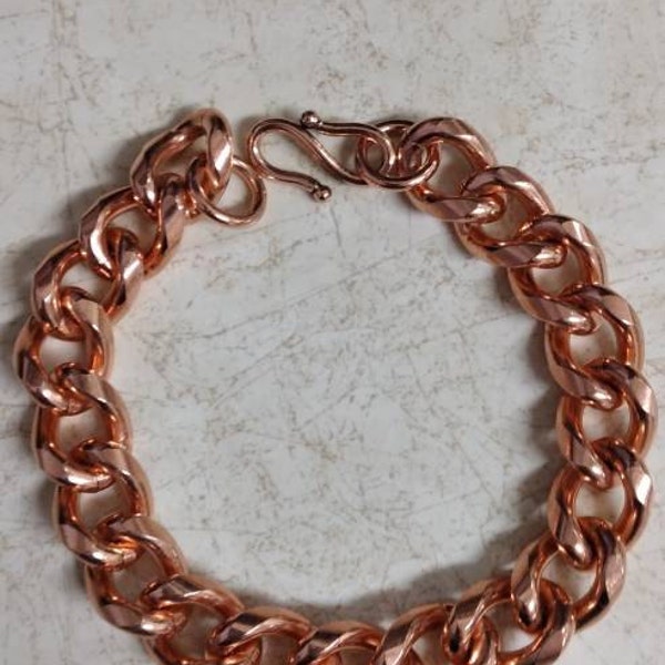 Bulk Copper Curb Chain 10mm Heavy Copper Chain by the Foot FC76 Copper ...