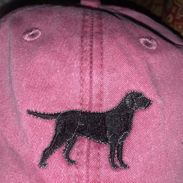 Black Labrador Retriever Dog Hat Embroidered Men Women Mom Dad Cap ...