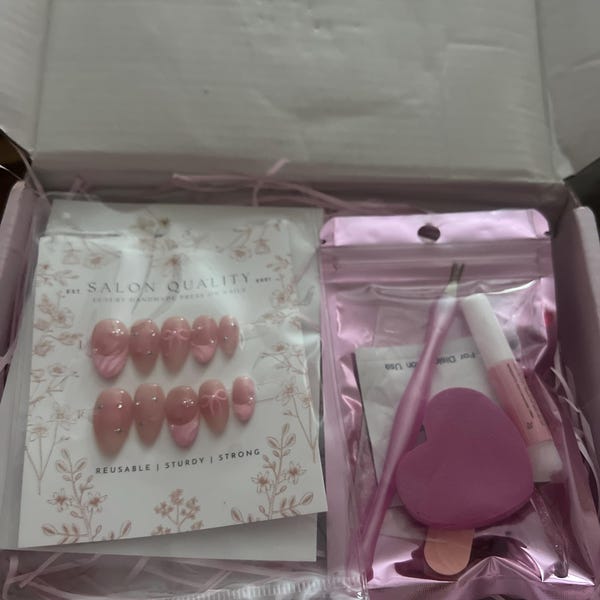 Custom Design No.84 Press on Nails | Ins Nails | Pretty Nails | Premium ...