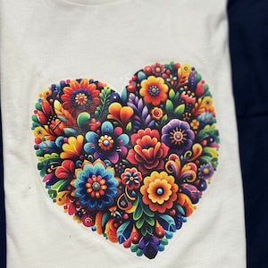 Mexican Sacred Heart Inspired Art Print, Aztec Art, Mexican Heart ...