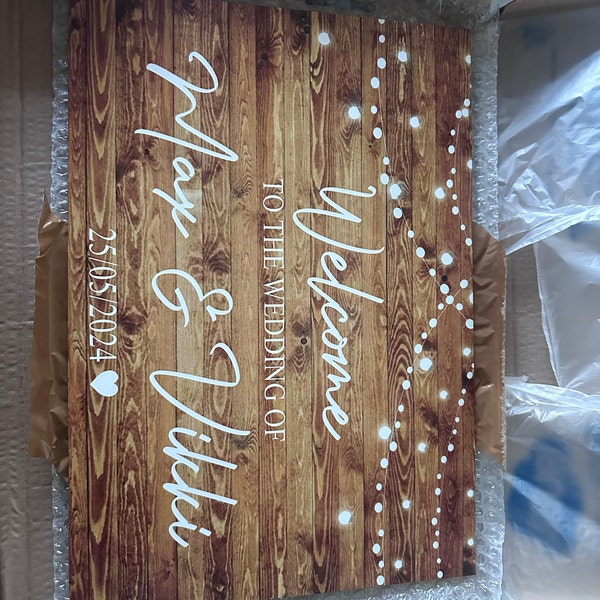 Rustic Wedding Welcome Sign - Etsy
