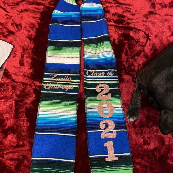Graduation Sarape Sash (vinyl) - Etsy