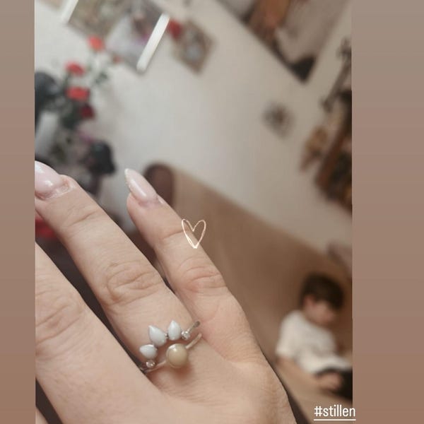 DIY Double Embrace Breastmilk Ring Sterling Silver Yellow Gold DIY ...