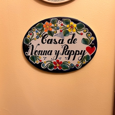 Personalized Talavera Tile House Sign, Welcome Sign, Housewarming Gift ...