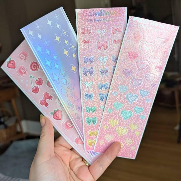 Pixel Holo Deco Sheets for Kpop Photo Card Deco - Etsy