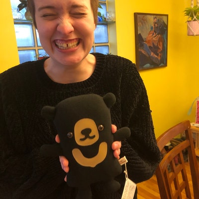 Sun Bear Plush, Bear Stuffed Animal, Kawaii Bear Cub Soft Toy, Cute ...