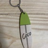 Custom Surfboard Keychain With Engraved Name - Etsy