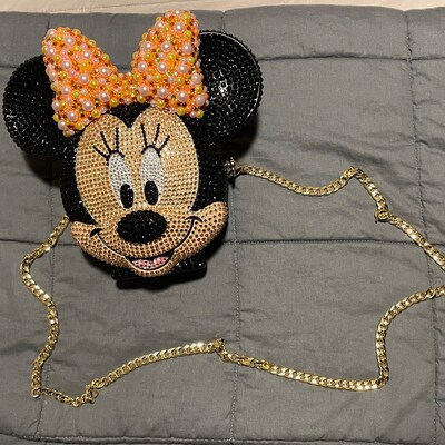 Disney Inspired Mickey Minnie Large Bling Patch - Etsy