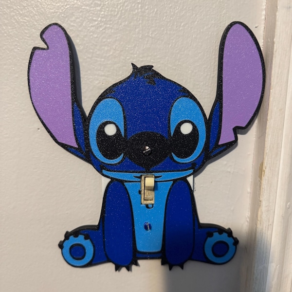 Stitch Light Switch | Toggle Cover Plate | Room Decor | Fun Wall Art - Etsy