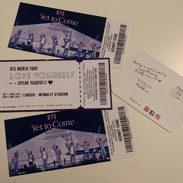 Twice Souvenir Keepsake Ticket UK / USA Concert World Tour. Gift for Kpop Fan Once Fandom - Etsy UK