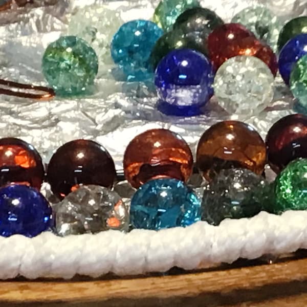 Marbles-lot of 4-approximately 15-16mm-tiny Glass Marbles-aqua Marbles ...