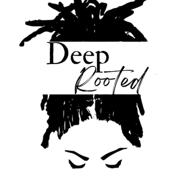 Black Women Locs, African American Lady, Locks of Love, Silhouette SVG ...