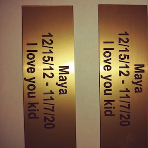 Custom Engraved 1x3 Plate First Deer Buck Placard Badge Hunting ...