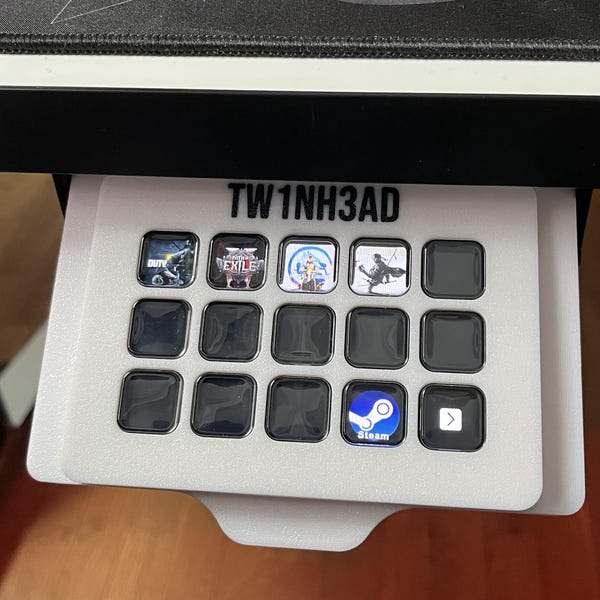 Stream Deck Plus Under Desk Mount for Elgato | Streamdeck Slide Out ...