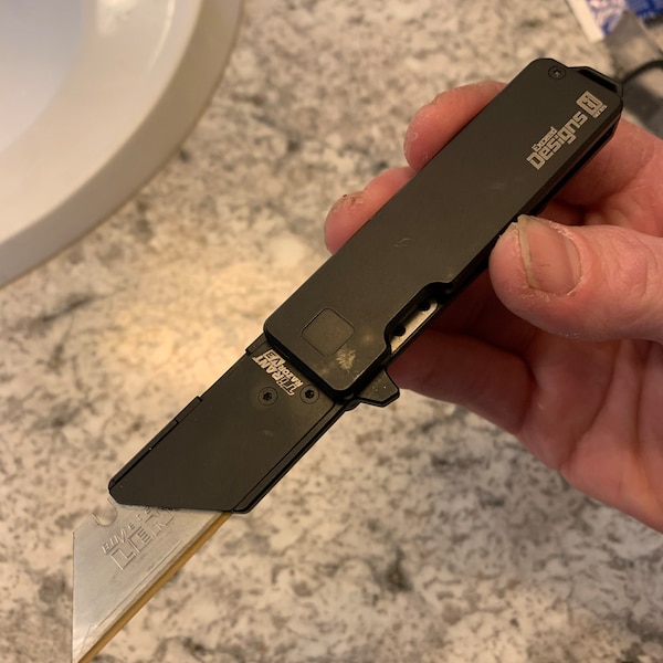 Exceed Designs TIRANT RAZOR V3 (jet-black PVD) 6al-4v Titanium Utility ...