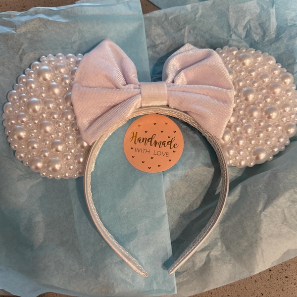 Large Daisy Duck Lavender Mouse Ears With Sequin Bow on Headband ...