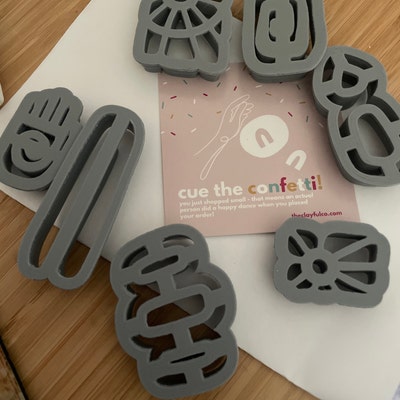 Statement Funky & Bold Polymer Clay Cutters the Clayful Co X Otie Co ...