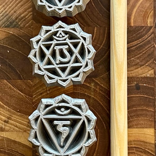 Chakras No.1 | Clay Stamps | 1 Inch | Symbols | Set of Stamps for ...