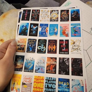 Waterproof 30 Custom Book Cover Stickers for Book Journals - Etsy