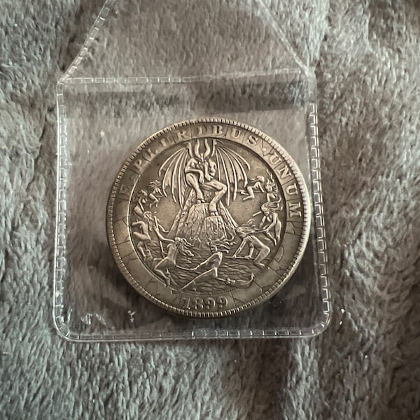 Lucifer Coin Coven of Witches Occult Magic Fantasy Myth Hobo Coin - Etsy UK