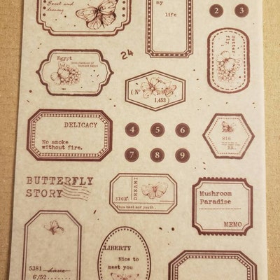 Vintage Inspired Washi Tape Masking Tape Journal Tape - Etsy