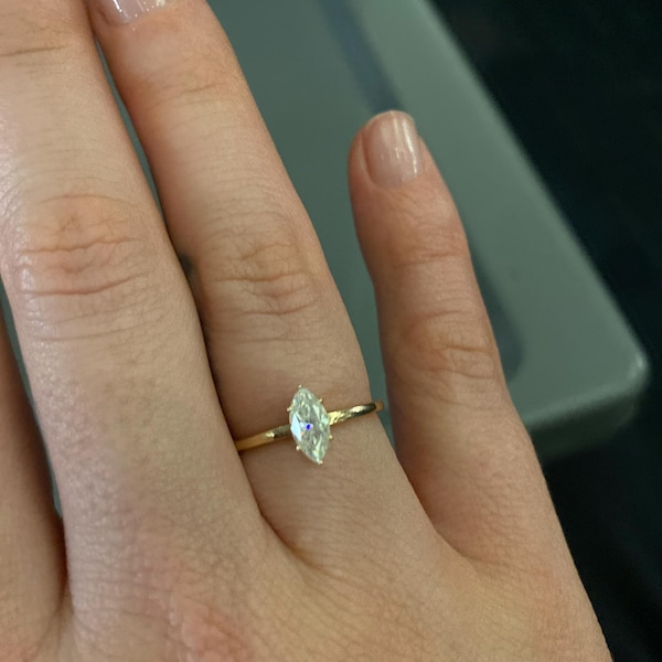 Emily Ratajkowski Celebrity Engagement Ring Princess and Pear Cut ...